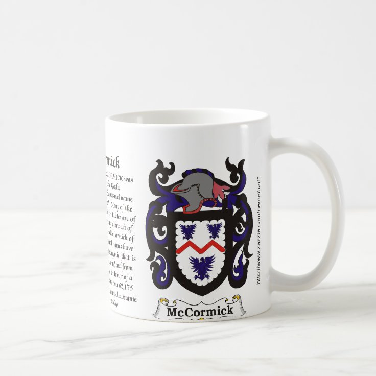 McCormick Family Coat of Arms mug | Zazzle