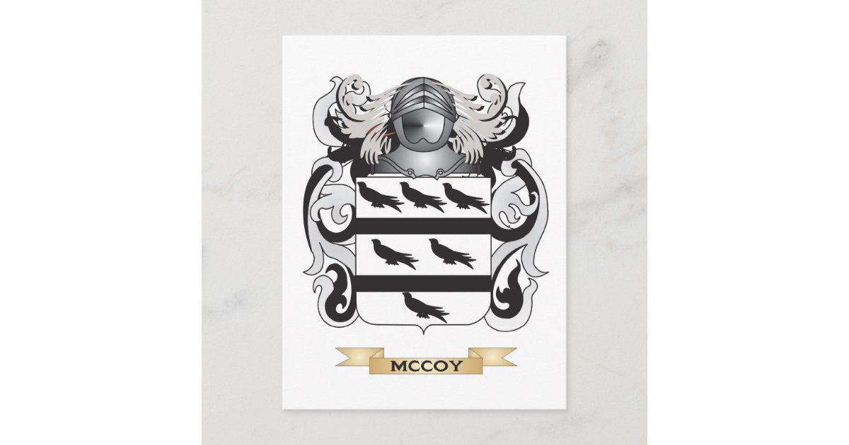 McCoy Coat of Arms (Family Crest) Postcard | Zazzle