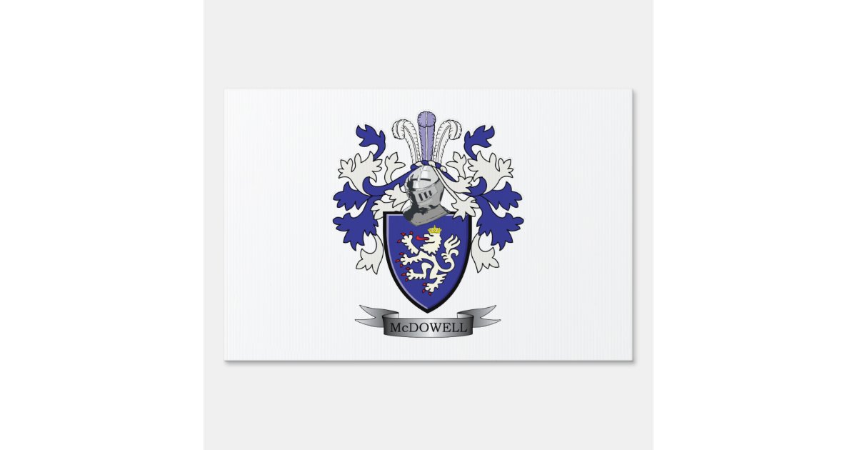 McDowell Family Crest Coat of Arms Sign | Zazzle