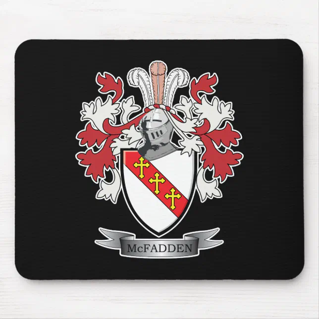 McFadden Family Crest Coat of Arms Mouse Pad | Zazzle