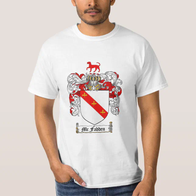 Mcfadden Family Crest - Mcfadden Coat of Arms T-Shirt | Zazzle