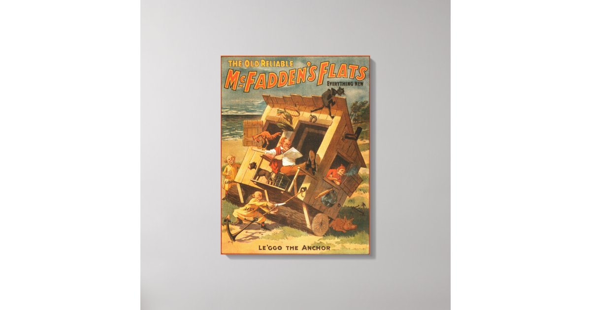 McFadden's Flats Theatrical Poster Canvas Print | Zazzle