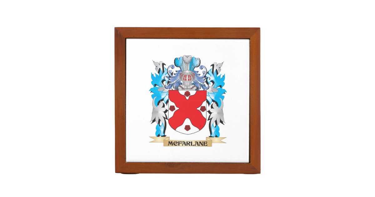 Mcfarlane Coat of Arms - Family Crest Desk Organizer | Zazzle