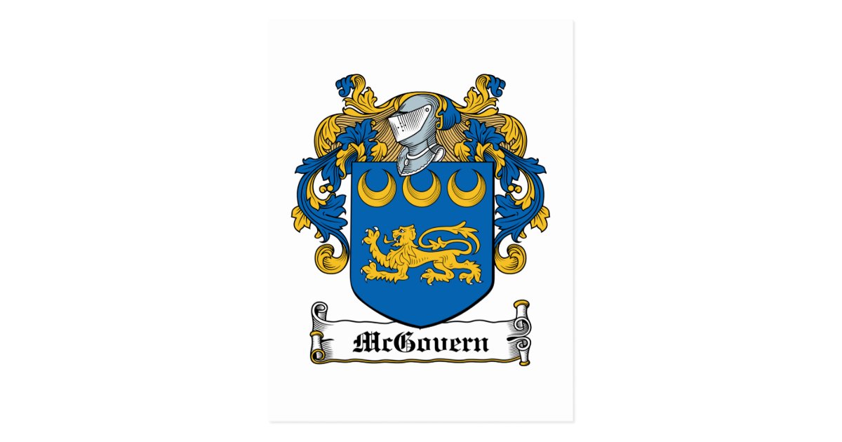 McGovern Family Crest Postcard | Zazzle.com