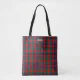 McGowan Clan Tartan Red Plaid Monogram Tote Bag | Zazzle