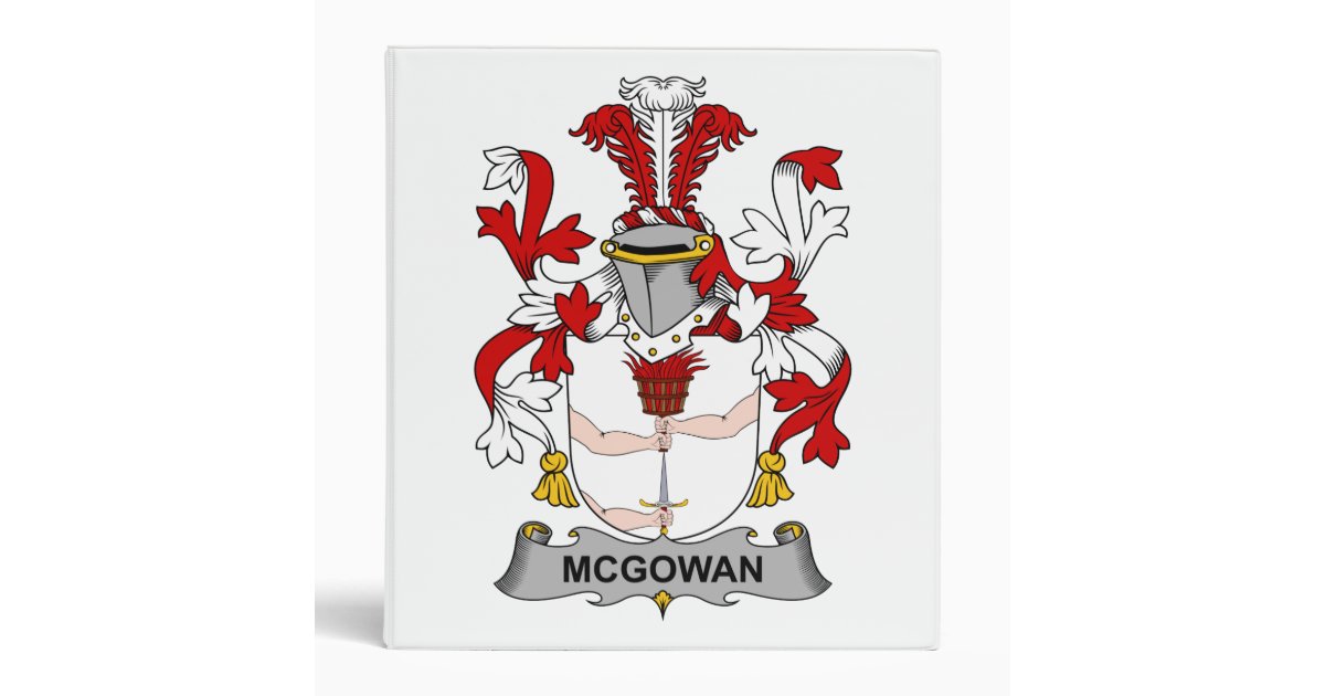 McGowan Family Crest 3 Ring Binder | Zazzle