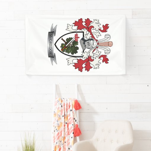McGregor Family Crest Coat of Arms Banner | Zazzle
