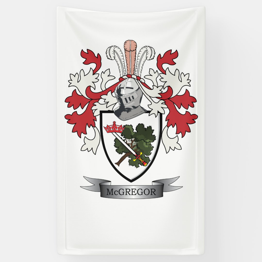 McGregor Family Crest Coat of Arms Banner | Zazzle