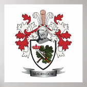 McGregor Family Crest Coat of Arms Poster | Zazzle