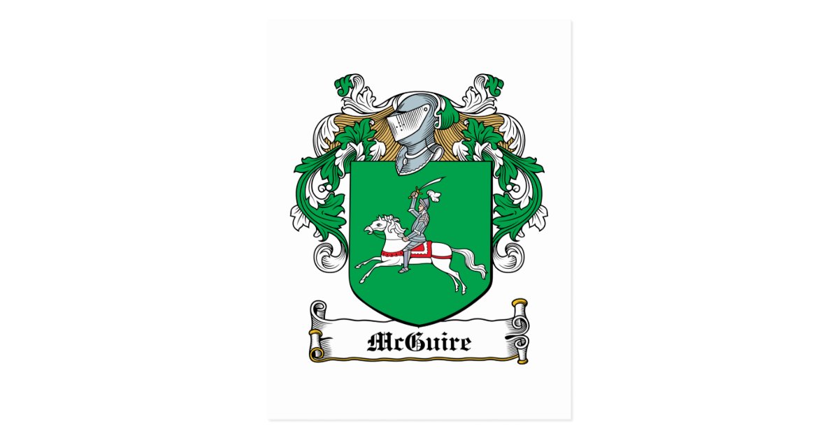 McGuire Family Crest Postcard | Zazzle.com