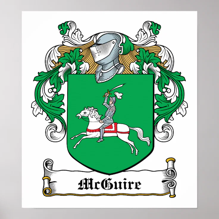 McGuire Family Crest Poster | Zazzle