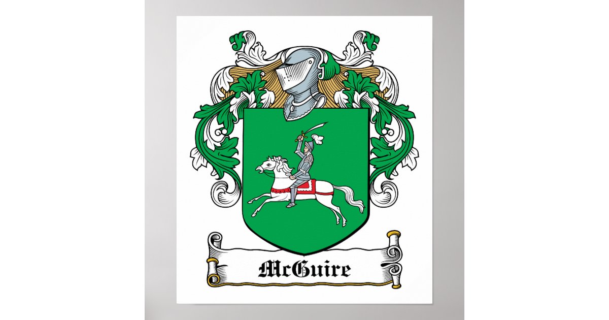 McGuire Family Crest Poster | Zazzle