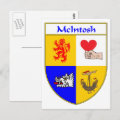 McIntosh Coat of Arms/Family Crest Postcard | Zazzle