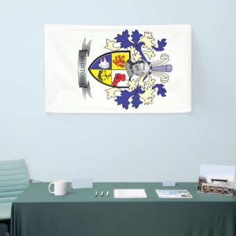 McIntosh Family Crest Coat of Arms Banner | Zazzle