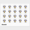 McIntosh Family Crest Coat of Arms Square Sticker | Zazzle