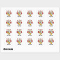 McIntyre Family Crest Coat of Arms Square Sticker | Zazzle