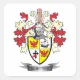 McIntyre Family Crest Coat of Arms Square Sticker | Zazzle