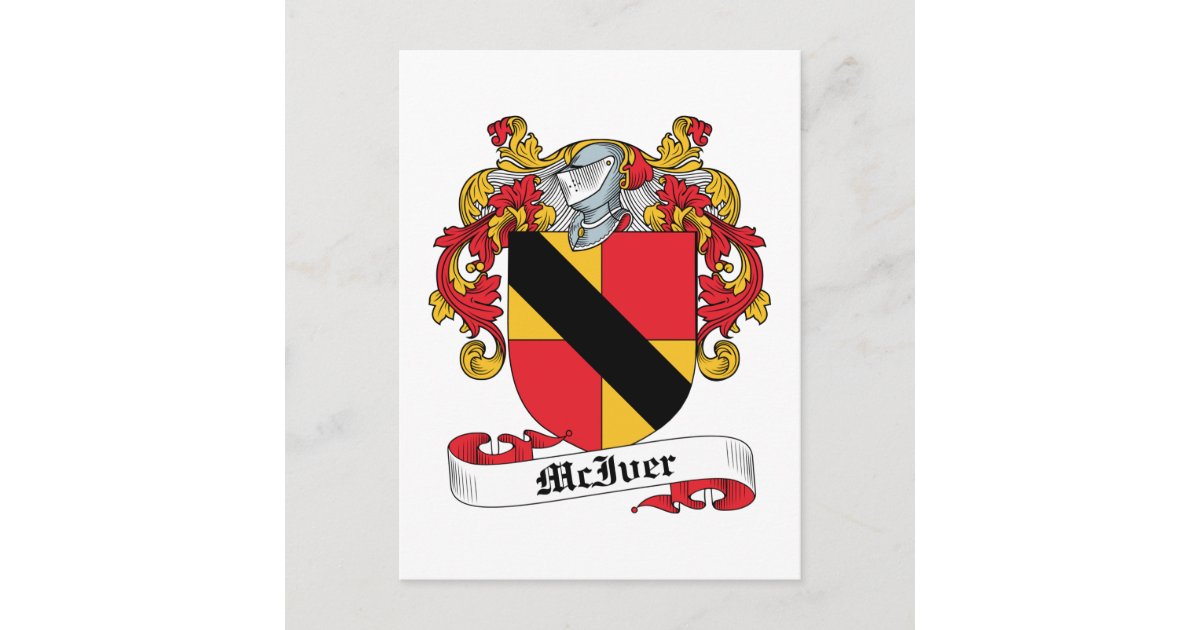 McIver Family Crest Postcard | Zazzle