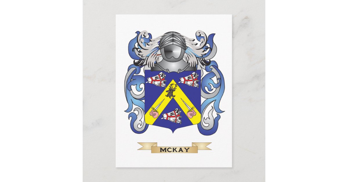 McKay Coat of Arms (Family Crest) Postcard | Zazzle