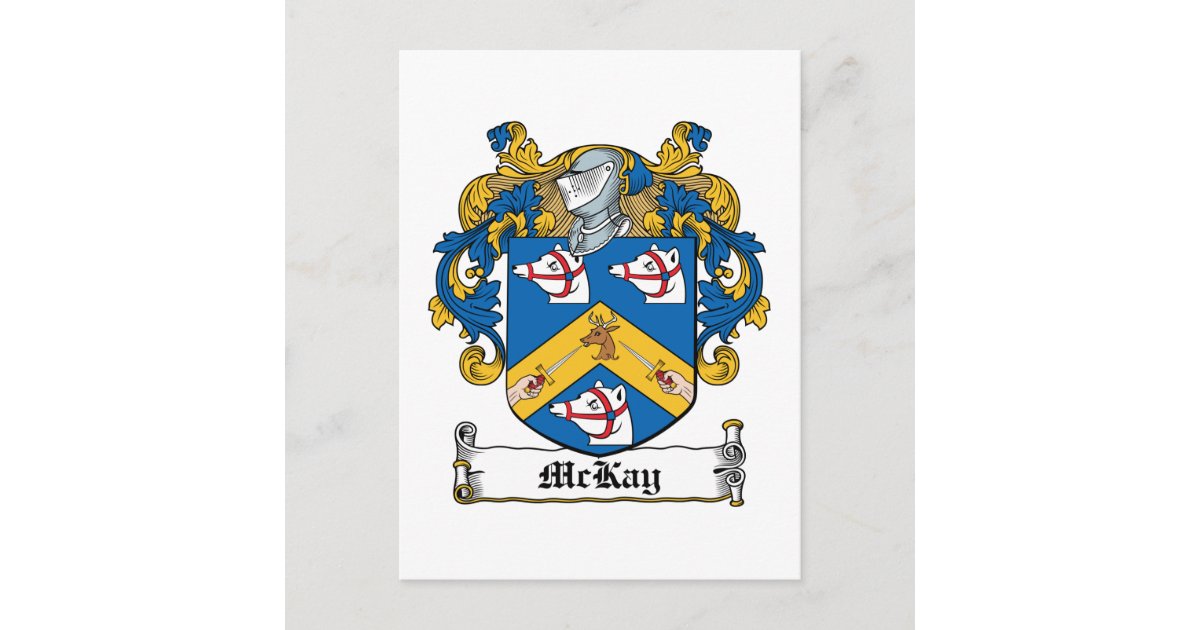 McKay Family Crest Postcard | Zazzle