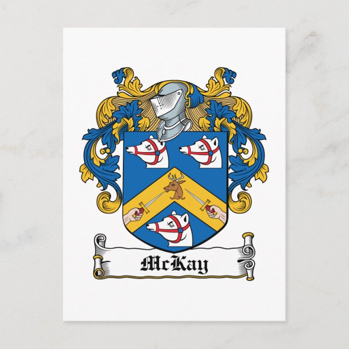 McKay Family Crest Postcard | Zazzle.com