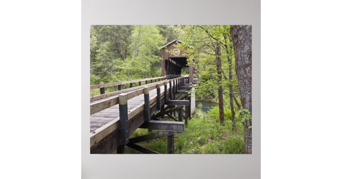 McKee covered bridge, Jacksonville, Oregon Poster | Zazzle