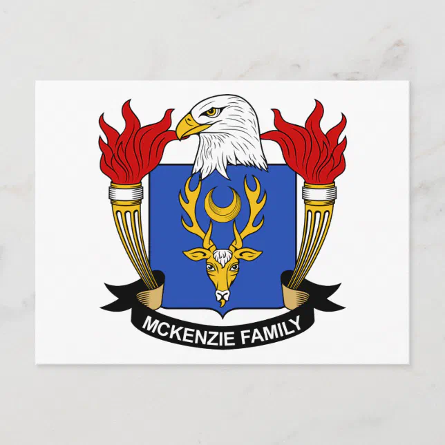 McKenzie Family Crest Postcard | Zazzle