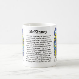 McKinney Family Coat of Arms on a mug | Zazzle