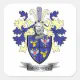 McKinney Family Crest Coat of Arms Square Sticker | Zazzle