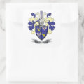 McKinney Family Crest Coat of Arms Square Sticker | Zazzle