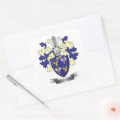 McKinney Family Crest Coat of Arms Square Sticker | Zazzle