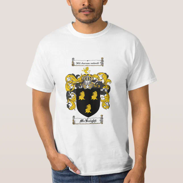 Mcknight Family Crest - Mcknight Coat of Arms T-Shirt | Zazzle