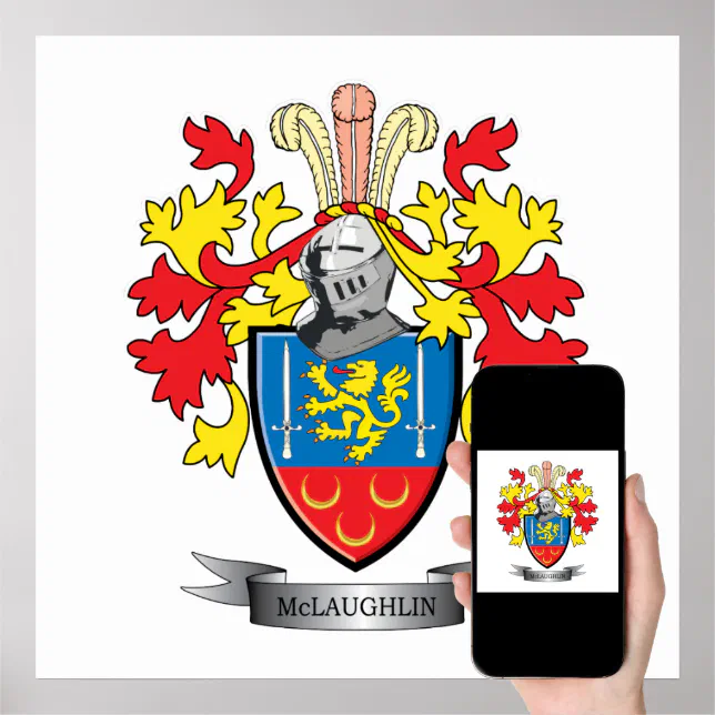 McLaughlin Coat of Arms Poster | Zazzle