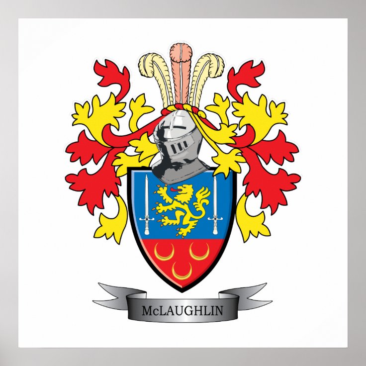 McLaughlin Coat of Arms Poster | Zazzle