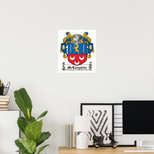 McLaughlin Family Crest Poster | Zazzle
