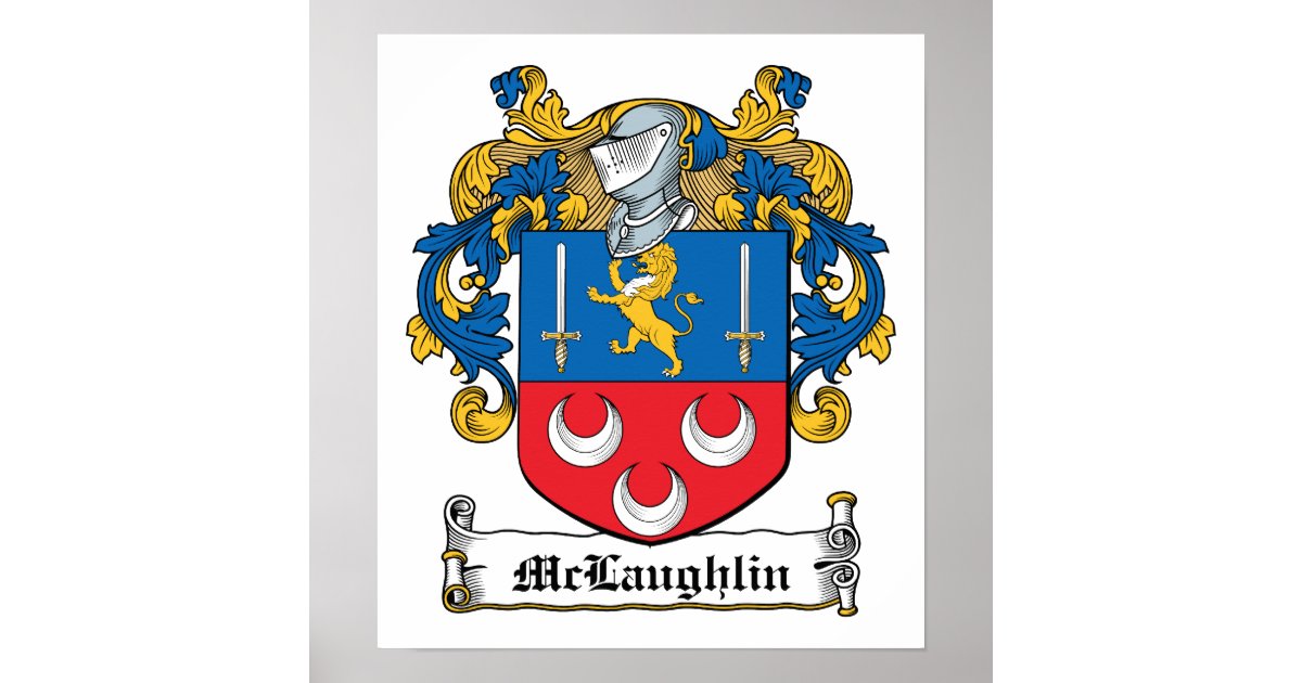 McLaughlin Family Crest Poster | Zazzle.com