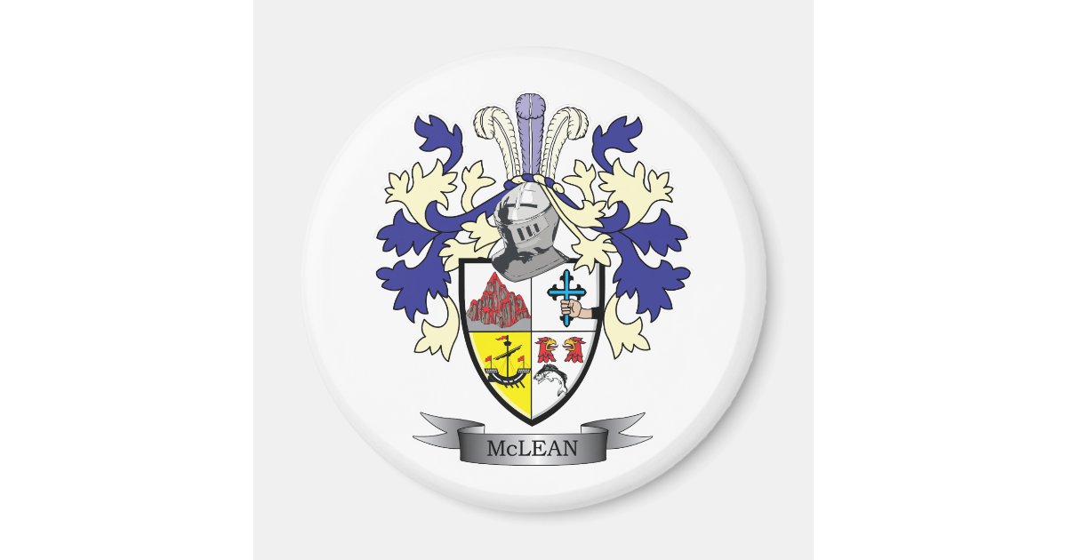 McLean Family Crest Coat of Arms Magnet | Zazzle