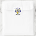 McLean Family Crest Coat of Arms TITLE Square Sticker | Zazzle