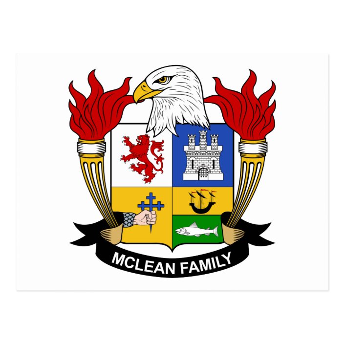 McLean Family Crest Postcard | Zazzle.com