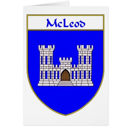 McLeod Coat of Arms/Family Crest Greeting Card | Zazzle