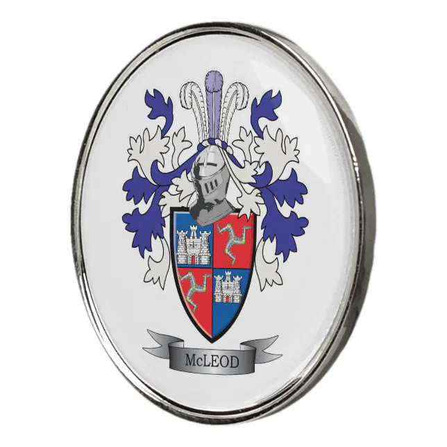 McLeod Family Crest Coat of Arms Golf Ball Marker | Zazzle