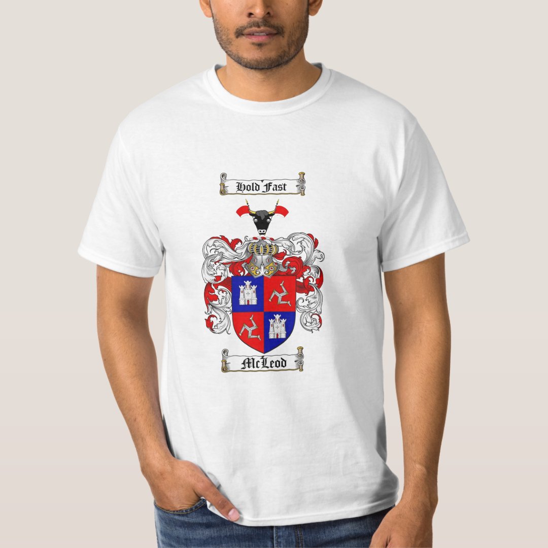 Mcleod Family Crest - Mcleod Coat of Arms T-Shirt | Zazzle