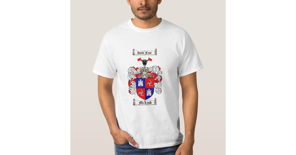 Mcleod Family Crest - Mcleod Coat of Arms T-Shirt | Zazzle