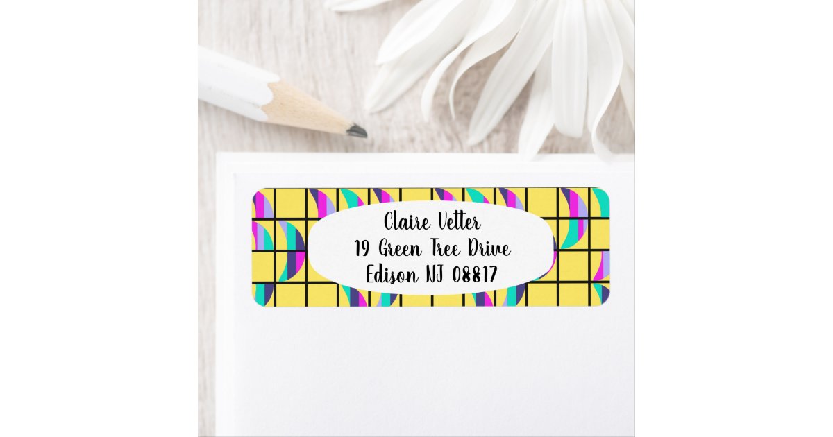 MCM Tic-Tac-Toe Label | Zazzle