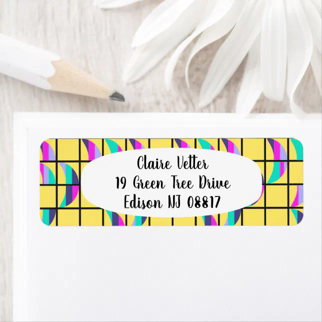 MCM Tic-Tac-Toe Label | Zazzle