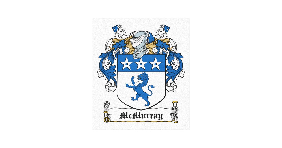 McMurray Family Crest Canvas Print | Zazzle