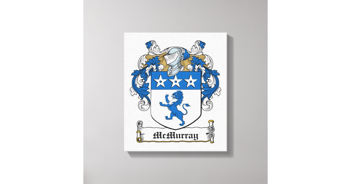 McMurray Family Crest Canvas Print | Zazzle