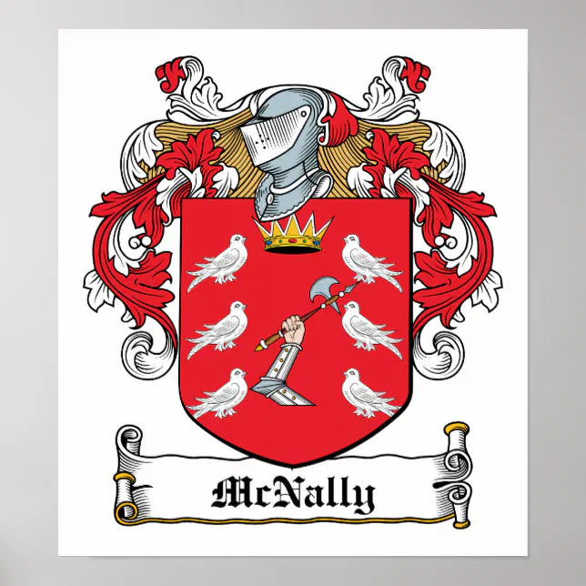 McNally Family Crest Poster | Zazzle