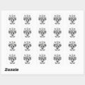 McQueen Family Crest Coat of Arms Square Sticker | Zazzle
