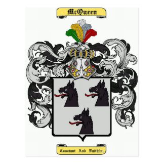 Mcqueen Family Crest Postcards | Zazzle